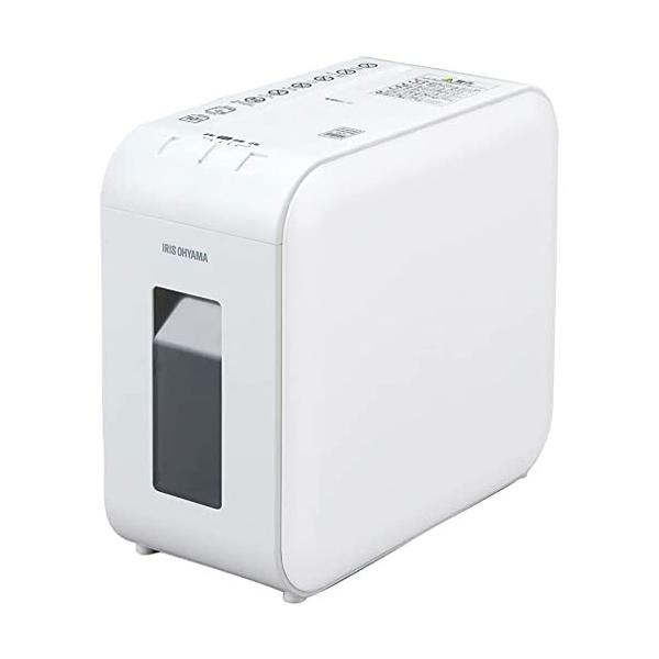 ■静音設計45dB（空転時）、使用時の音が気にならないパーソナルシュレッダーです。椅子に座ったまま細断可能です。細断サイズが約4×25mm（クロスカットタイプ）。■機密情報のセキュリティにおすすめです。一度に投入できる最大細断枚数は6枚です...