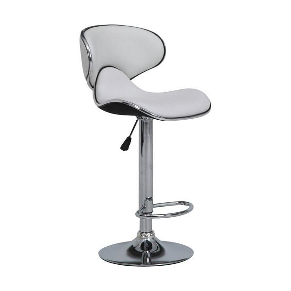 カラー: 白全体：幅455 × 奥行540 × 高さ885〜1095座面高：610〜820mm耐荷重(座面)：80kg座面サイズ：455x350mm■構造部材（フレーム部）：金属（鋼）　■構造部材（座部）：合板　■表面加工（脚部）：めっき（...