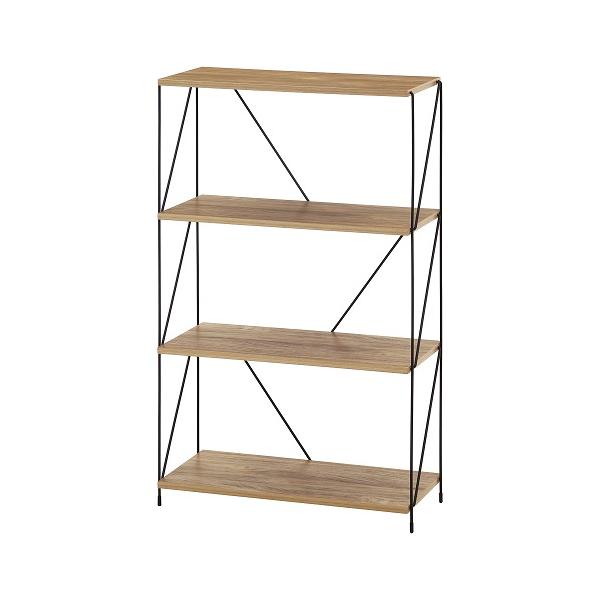 カラー: オークナチュラル全体：幅620 × 奥行310 × 高さ1039耐荷重(棚板1枚)：10kg棚板厚：15mm■構造部材：金属（鋼）　■表面材：プリント紙化粧パーティクルボード