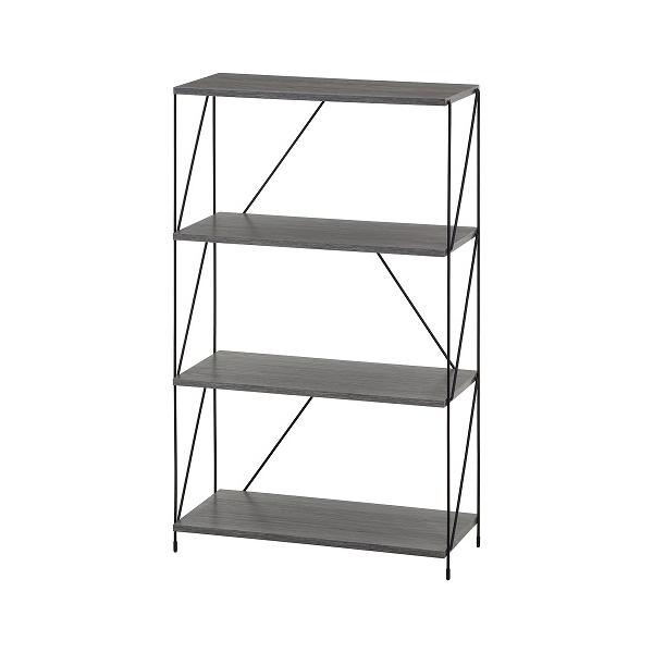 カラー: グレー全体：幅620 × 奥行310 × 高さ1039耐荷重(棚板1枚)：10kg棚板厚：15mm■構造部材：金属（鋼）　■表面材：プリント紙化粧パーティクルボード