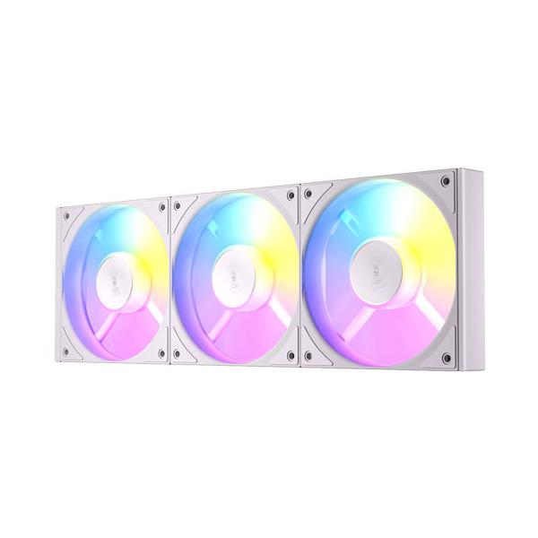 パッケージ解説:ファン3個をセットにした標準モデルLED:RGB LEDサイズ:120 x 120 x 25 mm（D×W×H）本体重量:約200 gファン ブレード数:9枚ファンコネクタ:4ピンファン RGB LEDコネクタ:3ピンファン...