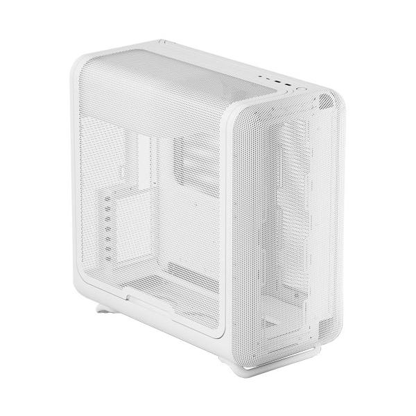 カラー:ホワイト左サイドパネル:曲面メッシュ3.5インチベイ:12.5インチ共用シャドウベイ:2拡張スロット:7拡張カードスペース:最大430 mm対応CPUクーラー高さ:最大170 mm搭載電源:無し対応電源:ATX規格電源（最大 223...