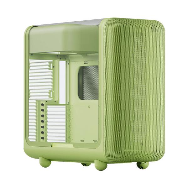 カラー:グリーン左サイドパネル:曲面ガラス3.5インチベイ:12.5インチ共用シャドウベイ:2拡張スロット:7拡張カードスペース:最大430 mm対応CPUクーラー高さ:最大170 mm搭載電源:無し対応電源:ATX規格電源（最大 223 ...