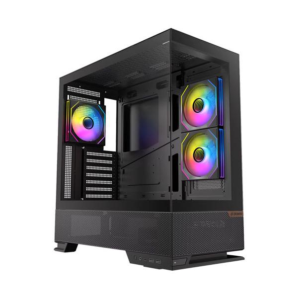 カラー:ブラック3.5/2.5インチシャドウベイ:2/12.5インチ専用シャドウベイ:無し拡張スロット:7拡張カードスペース:最大435mmまで*サイドに240mmのラジエータを搭載した場合は拡張カードは最大280mmまで対応CPUクーラー...