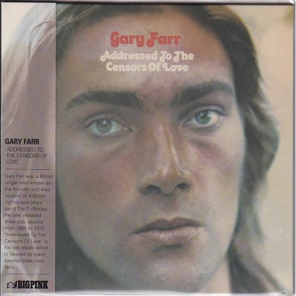 フォーマット: CD / アーティスト: Gary Farr / タイトル: Addressed To The Censors Of Love / レーベル: BIGPINK / カタログ番号: Bigpink741 / 新品CDです。英国...