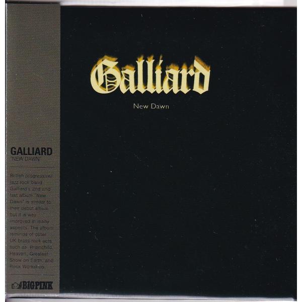 フォーマット: CD / アーティスト: Galliard / タイトル: New Dawn / レーベル: BIGPINK / カタログ番号: Bigpink850 / 新品CDです。英国産ブラス/ジャズロックバンド、英Deramから発表...