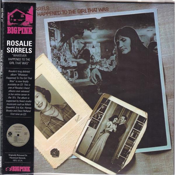 フォーマット: CD / アーティスト: ROSALIE SORRELS / タイトル: WHATEVER HAPPEND TO THE GIRL THAT WAS / レーベル: BIGPINK / カタログ番号: BIGPINK21 /...