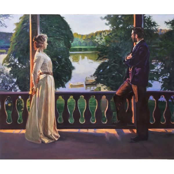 熟練した画家が、この名画の精巧な模写油絵をお作りします。絵画サイズF20号（73x61cm）、油彩額付。制作日数1〜2ヶ月。この作品はF20号に収まるように補正して制作します。異なったサイズをご希望の場合は、ご注文前にお問い合わせ下さい。額...