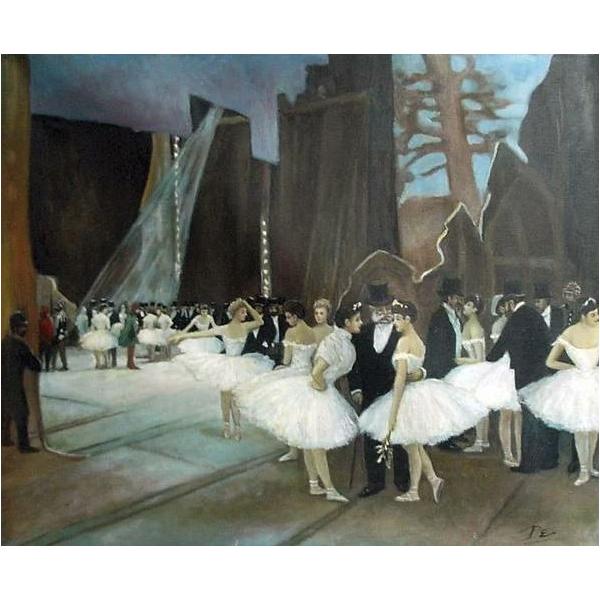 名作を画家が精巧に模写した油彩画です。　絵画サイズはF20号（61x73cm）、油彩額付（額指定）。額縁見本は、カテゴリーの額縁見本をご覧下さい。ジャン・ベロー（Jean Beraud：1849-1935）　フランス印象派の画家。パリを題材...