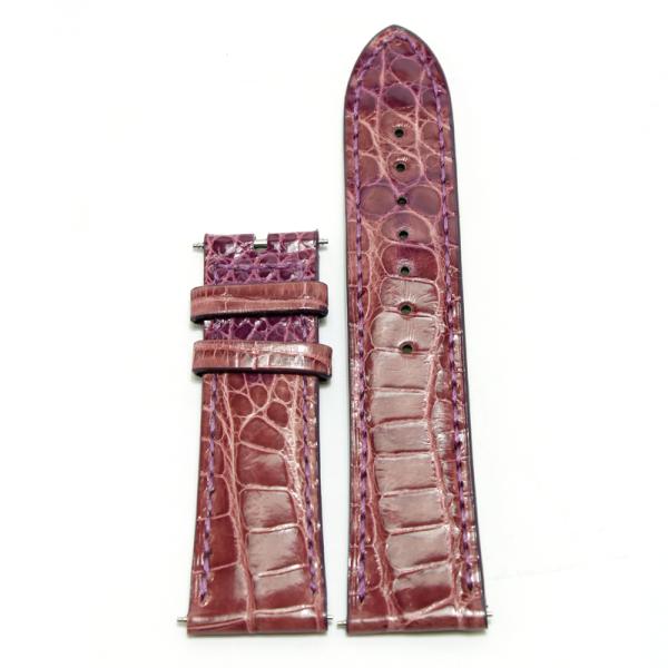 [サイズ]ラグ幅：20mm[色]パープル[素材]アリゲータークロコ[備考]バックルなしアウトレット品につき、返品交換は不可。[生産国]アメリカ