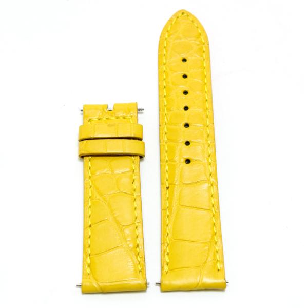 [サイズ]ラグ幅：20mm[色]イエロー[素材]アリゲータークロコ[備考]バックルなしアウトレット品につき、返品交換は不可。[生産国]アメリカ