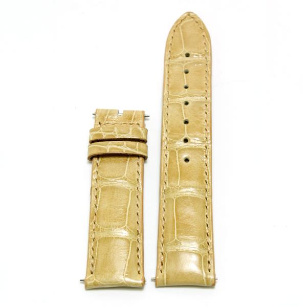 [サイズ]ラグ幅：20mm[色]ベージュ[素材]アリゲータークロコ[備考]バックルなしアウトレット品につき、返品交換は不可。[生産国]アメリカ