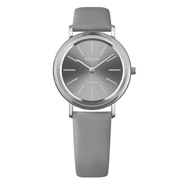 [サイズ]フェイス：（約）30.5mm(リューズを除く)[色]ダイヤル：グレーケース：シルバーストラップ：グレー[素材]風防：ミネラルクリスタルケース：ステンレススチールストラップ：レザー[ムーブメント]クォーツ[防水]5気圧防水[備考][...