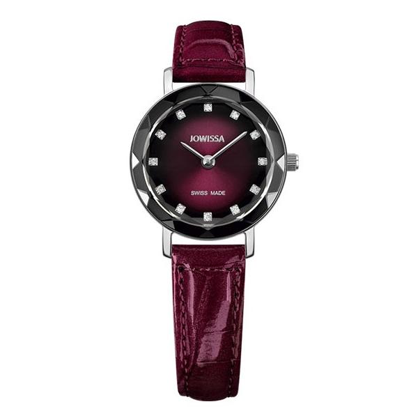 ※素材の特性上、光の当たり方や見る角度によってダイヤル・風防の見え方が異なり、写真と実際の柄・色合いが異なる場合がございます。[サイズ]フェイス：（約）26mm(リューズを除く)[色]ダイヤル：ブラックケース：シルバーストラップ：ダークレッ...