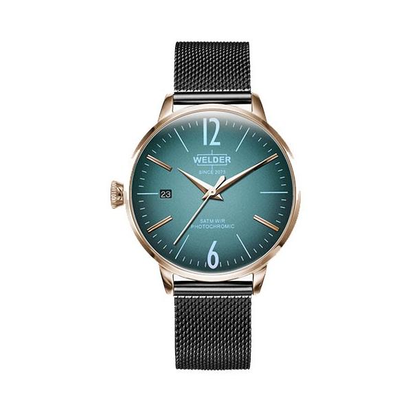 [サイズ]フェイス：約φ36mm（リューズ除く）[色]ケース：ローズゴールドストラップ：ブラック[素材]ケース：ステンレススティール（PVD）風防：フォトクロミック加工ミネラルガラスストラップ：ステンレススティール（PVD）[ムーブメント]...