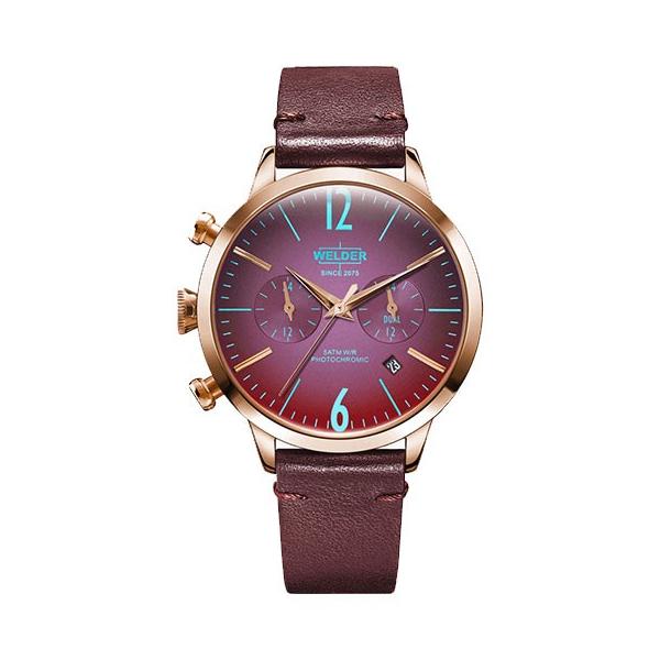 [サイズ]フェイス：約φ38mm（リューズ除く）[色]ケース：ローズゴールドストラップ：バーガンディ[素材]ケース：ステンレススティール（PVD）風防：フォトクロミック加工ミネラルガラスストラップ：レザー[ムーブメント]クォーツ[防水]5気...