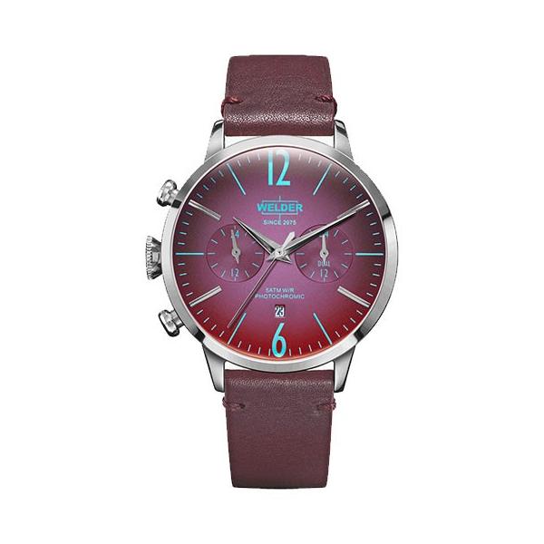 [サイズ]フェイス：約φ42mm（リューズ除く）[色]ケース：シルバーストラップ：バーガンディーー[素材]ケース：ステンレススティール風防：フォトクロミック加工ミネラルガラスストラップ：レザー[ムーブメント]クォーツ[防水]5気圧防水[備考...