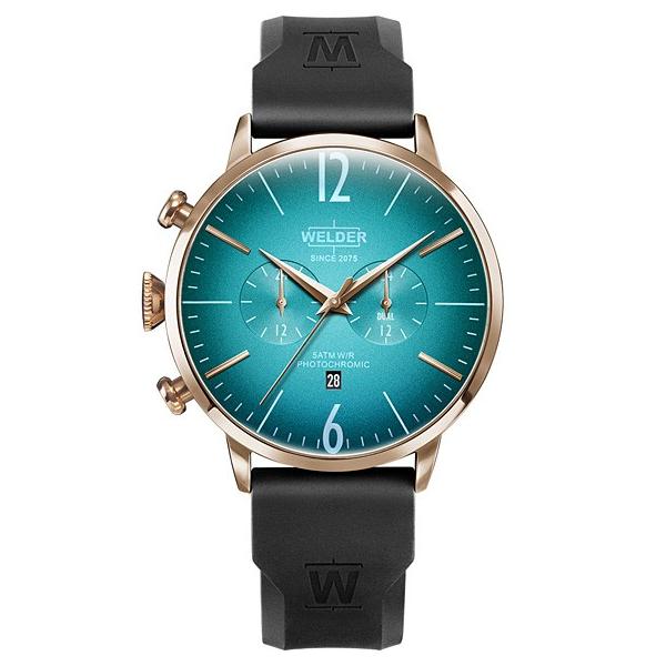 [サイズ]フェイス：約φ45mm（リューズ除く）[色]ケース：ローズゴールドストラップ：ブラック[素材]ケース：ステンレススティール（PVD）風防：フォトクロミック加工ミネラルガラスストラップ：ラバー[ムーブメント]クォーツ[防水]5気圧防...