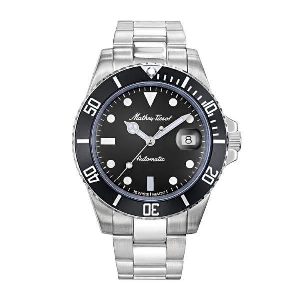 [サイズ]フェイス：約 φ42mm×13.5mm（リューズ除く）[色]ダイヤル：ブラックケース：シルバーストラップ：シルバー[素材]ケース：ステンレススティール316L風防：サファイアガラスストラップ：ステンレススティール316L[ムーブメ...