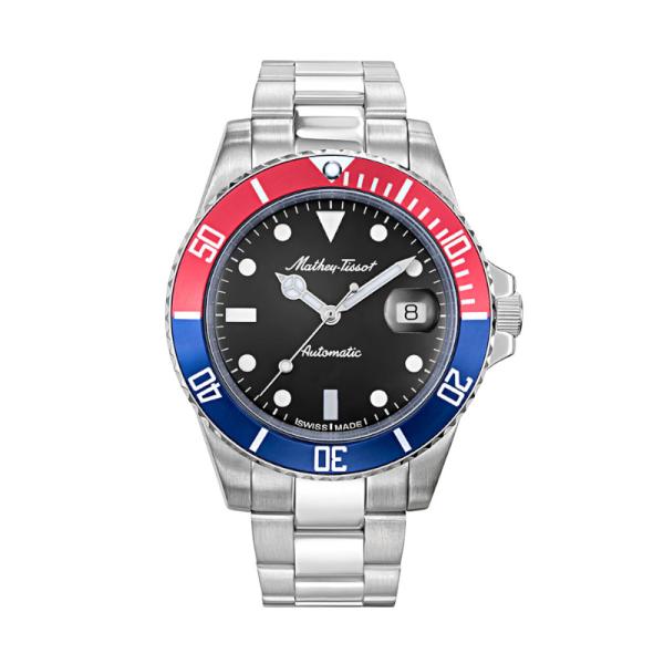 [サイズ]フェイス：約 φ42mm×13.5mm（リューズ除く）[色]ダイヤル：ブラックケース：シルバーストラップ：シルバー[素材]ケース：ステンレススティール316L風防：サファイアガラスストラップ：ステンレススティール316L[ムーブメ...