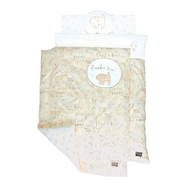 スクリブルスクラブルのご家庭でお洗濯できる保温・放湿性が良い高級素材を使用したベビー布団セットです。【ラッピング不可】○対象年齢：0歳(新生児)/1歳/2歳〜