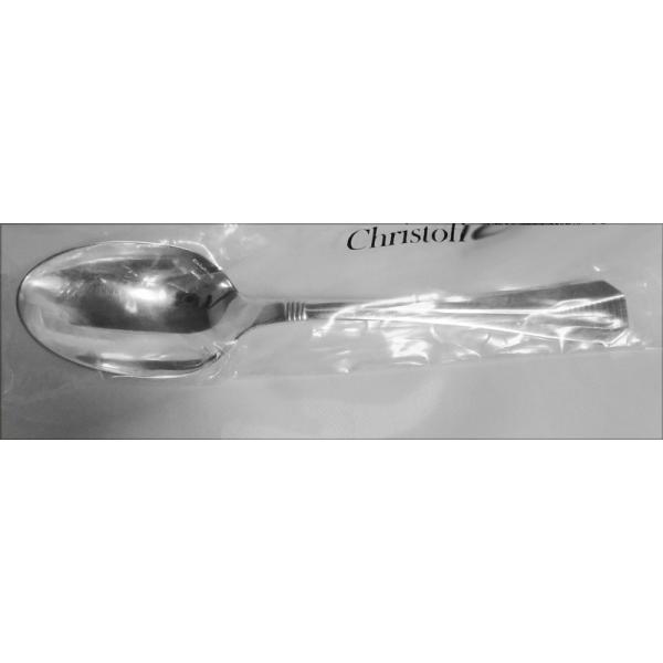 クリストフルシルバー製、アトランティッドシリーズ（0035）のコーヒースプーン（0034約13.5cm）ｘ1本。クリストフル、フランスの刻印入り、新品、袋に入り未使用ですが小さな傷等ある場合がございます。製造中止品のため特価でのご提供ですの...