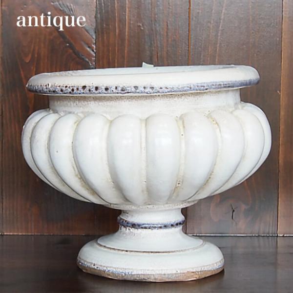 ギリシャ・ローマデザインの再現■サイズ：(mm):約：φ240×H210■色：白釉薬掛け■材質：陶器■送料送料無料(北海道・沖縄・離島は別途料金がかかりますので、メールにてお知らせします。)