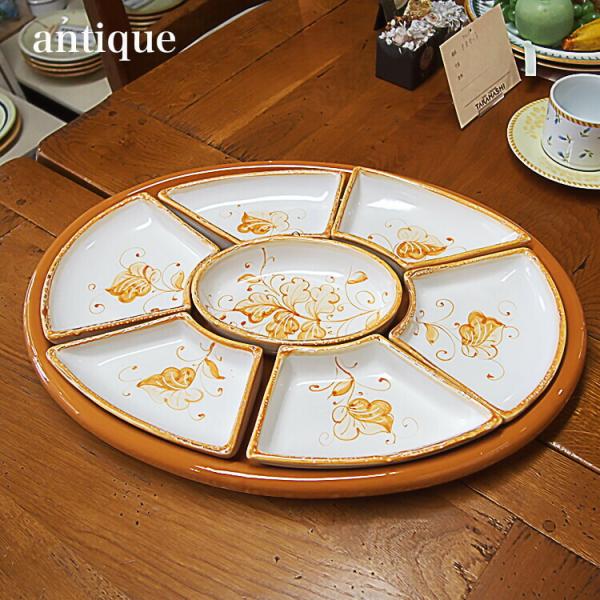 ※ひとつひとつイタリアの職人の手によって描かれています■サイズ：(mm):約：W480×D370×H55■色：陶器+上絵付け■材質：陶器■送料送料無料(北海道・沖縄・離島は別途料金がかかりますので、メールにてお知らせします。)