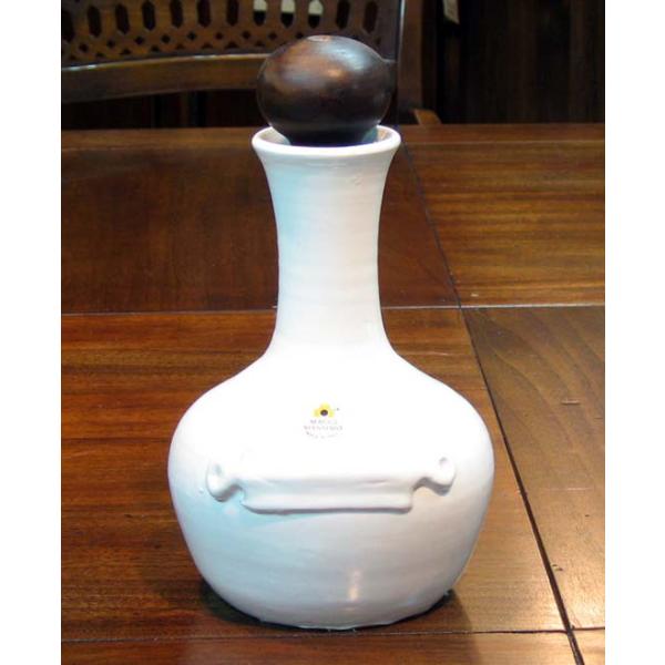 今も現役！トスカーナのデザイン■サイズ：(mm):径(最大125)×H230■色：瓶：白釉薬掛け材質：栓：天然木瓶：陶器【送料無料】(北海道・沖縄・離島の方は、別途料金が掛かります。)