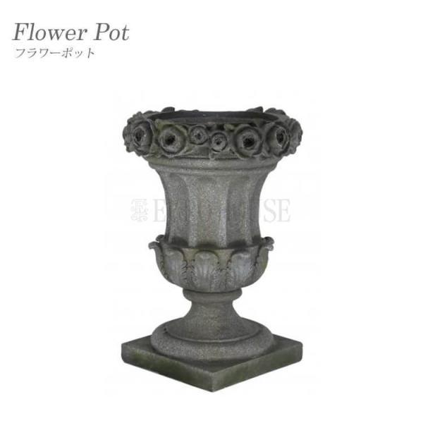 ローマ風のアンティークなプランター■サイズ：φ300 ×H400内寸深さ：約10cm底直径：約8cm上部直径：約19cm■カラー※写真をご参照下さい。※若干の色合いが異なる場合がございます。予めご了承下さい。※ご使用のモニターの発光具合によ...