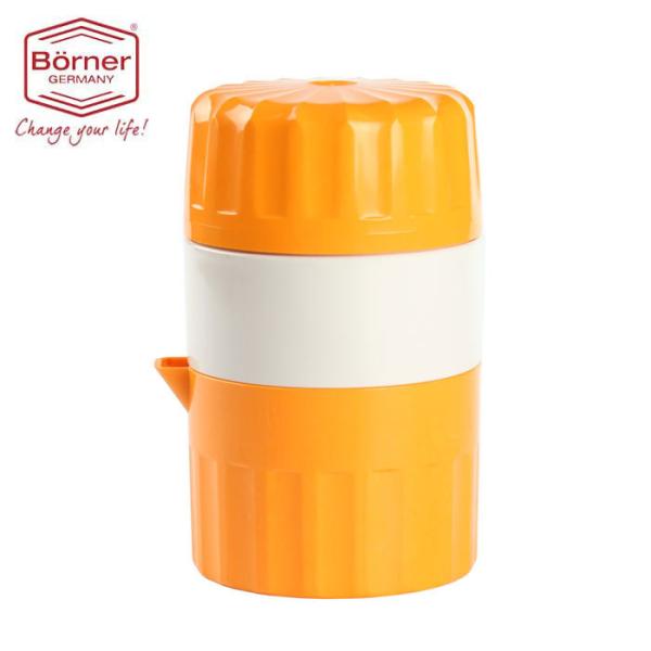 【ブランド】ベルナー　BORNER【ブランド国名】ドイツ【寸法】155ｘ103ｘ93ｍｍ（オレンジホルダー内径81ｍｍ）【容量】【材質】ABS樹脂【重量】204g【原産国】ドイツ【製造国】ドイツ【耐冷・耐熱温度】80℃