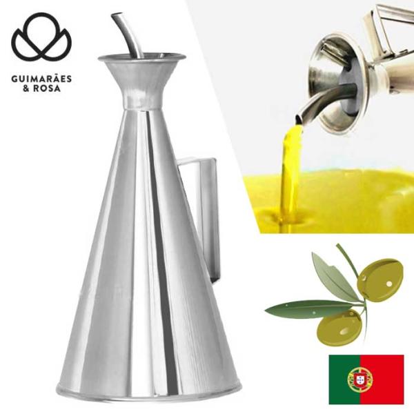 ギマランイスイホーザ　Guimaraes &amp; Rosa　オリーブオイル専用ボトル（オイル差し・オイルディスペンサー・オイルコンテナ）です。遮光性のある高級ステンレス製容器でエキストラバージンオリーブオイルを保存することにより、光によ...
