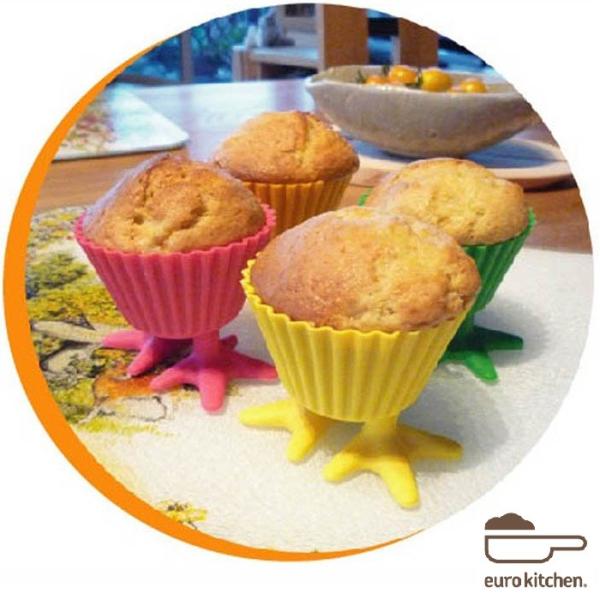 【ブランド】ユーロキッチン　eurokitchen【ブランド国名】日本【寸法】73×70×60（カップ部φ70×45）【容量】すりきり約75ｃｃ/１カップ【材質】シリコーン【重量】24g×4【原産国】中国【耐冷・耐熱温度】耐熱220℃