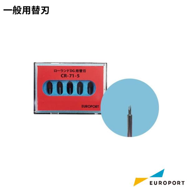 ユーロポートオリジナルのカッティングプロッター用替え刃です。超鋼超微粒子の切れ味鋭い国産刃で、蛍光や反射などの硬いフィルムを多く使用される方におすすめです。※ローランドDG社製カッティング機器全機種に共通してお使いいただけます。