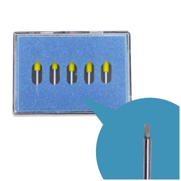 窓のスモークフィルムのような薄くて破れやすいメディア、薄いメディアに最適な替刃です。