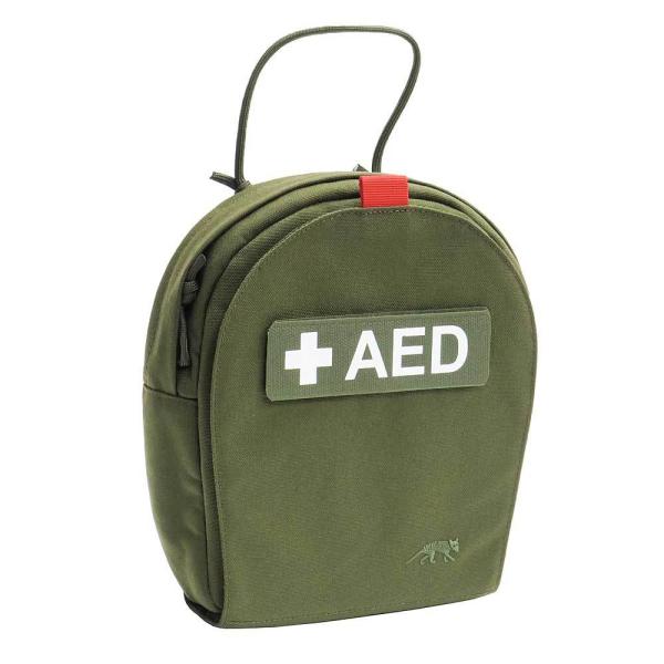 背面にクイックリリースシステムとしてMOLLEスティックを備えたAED（自動体外式除細動器）用の保護ポーチHeartSine PAD500PタイプのAED用MOLLEパネルに取り付け可能キャリーハンドルフロントサイドの面ファスナーパッチ（ル...