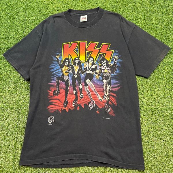 【アイテム】90s anvil KISS Destroyer 20周年 ツアーT バンドTシャツ T-sh メンズ XL  ロックT シングルステッチ 古着 b26032066【コンディション】・C　S→未使用または新品の商品（デッドストッ...