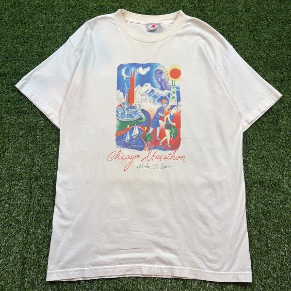 【アイテム】00s New Balance シカゴマラソン アートT-sh Tシャツ サイズ メンズL Y2K 古着 b26032072【コンディション】・C（バック・首に汚れやピンホール有）S→未使用または新品の商品（デッドストック）A→...