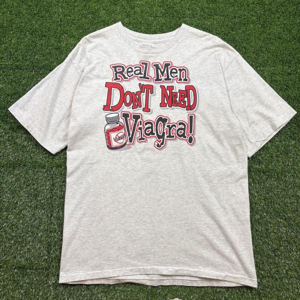 【アイテム】90s USA製 VINTAGE D'ont Need Viagra Tシャツ エロT メンズXL シングルステッチ 90年代 アメリカ製 ヴィンテージ ビンテージ アメカジ 古着 b26032077【コンディション】・B　S→...