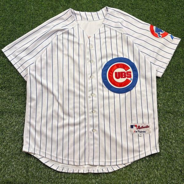 【アイテム】Chicago Cubs ベースボールシャツ MLB Majestic Aramis Ramirez T-sh Tシャツ サイズ メンズL Y2K 古着 b26032099【コンディション】・BS→未使用または新品の商品（デッド...