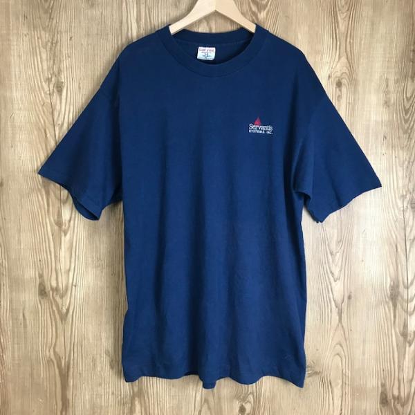 【アイテム】USA製 80s VINTAGE SOFTEE ワンポイント刺繍ロゴ Tシャツ 企業T-sh シングルステッチ メンズXL 80年代  ヴィンテージ  アメカジ 古着 e24042020【コンディション】・B　S→未使用または新...