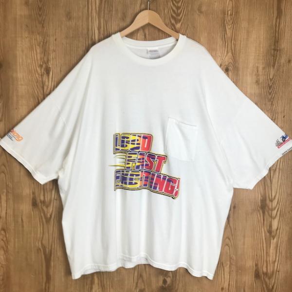 【アイテム】スーパービッグサイズ オーバーサイズ 00s ASDA LOUD FAST EXCITING！ドラッグレース  ポケT Tシャツ メンズ XXXLサイズ 00年代 ヘインズ ビンテージ ヴィンテージ   古着 e24052720...