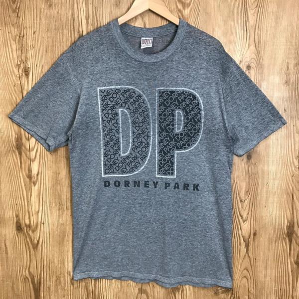 【アイテム】USA製 90s DORNEY PARK 遊園地 霜降りグレー 半袖 T-sh Tシャツ サイズ メンズ L 90年代 アメリカ製 VINTAGE ビンテージ ヴィンテージ ストリート アメカジ 古着 s24083137【コンデ...