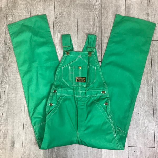 【アイテム】DEAD STOCK USA製 70s WASHINGTON DEE CEE オーバーオール サイズ レディース S位 緑 グリーン デッドストック アメリカ製 70年代 VINTAGE ビンテージ ヴィンテージ ストリート ア...