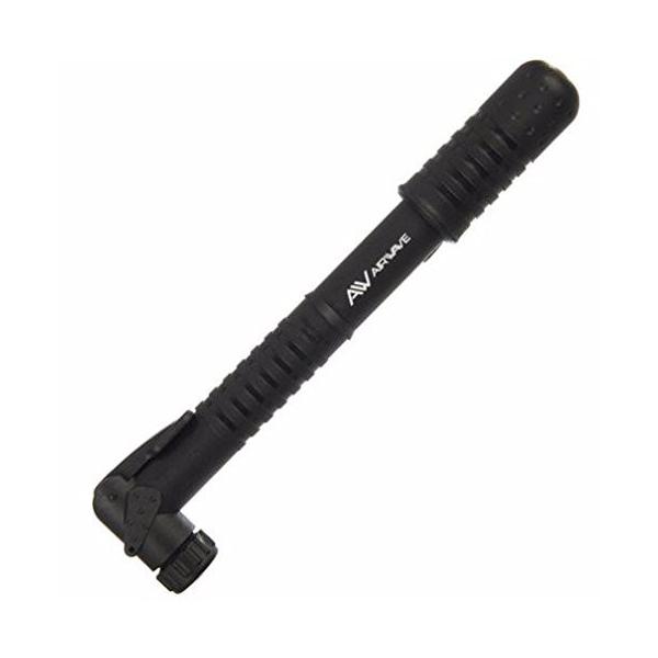 Airwave pioneer 自転車用 携帯ミニポンプ 仏/米式バルブ 両対応 最高空気圧: 120psi 長さ: 230mm 重さ: 135g