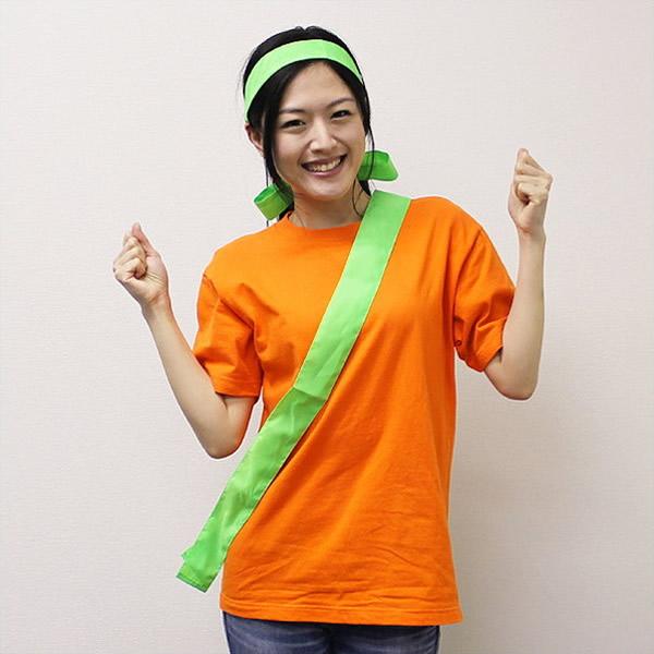 No.1921　たすき・タスキ　150cm×6cm 【内容】運動会やスポーツイベントの運営に最適なグッズです 【大きさ】60mm×1m50cm 【種類】白、赤、黄、青、緑、桃、黒 【素材】綿100％【備考】たすきは輪になっていません。