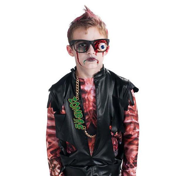 No.24300　ハロウィングッズ　眼球プラスチックグラス【商品説明】メガネから眼球が飛び出している、ハロウィンの仮装にぴったりのアイテムです。