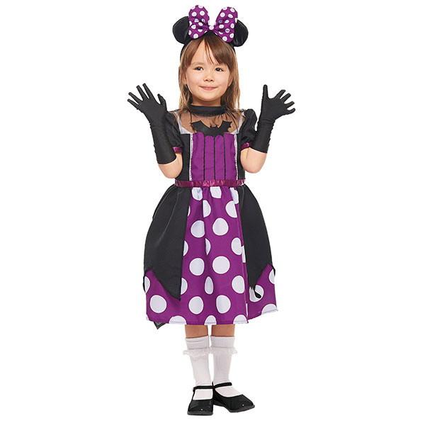 【商品番号】 No.29589　ルービーズハロウィンコスチューム　子ども用ヴァンパイアミニーM　 Child Vampire Miinnie - Mサイズ【商品説明】胸元のコウモリが可愛いミニーマウスのコスチューム【セット内容】ワンピース、...