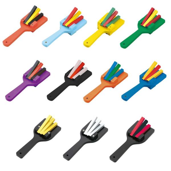 【商品番号】No.6198〜　［2個セット］ カラーなるこ【内容】鳴子のリズムで運動会のデモンストレーションや応援に！盛り上がります！【大きさ】170×70×29mm【素材】木製【種類】赤、水色、黄、緑、紫、黒、オレンジ、青、黒×金、黒×銀...