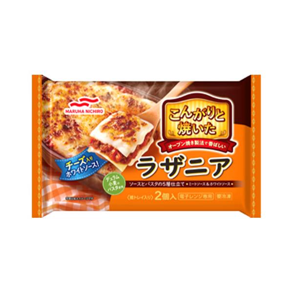 (商品説明)オーブンで焼き上げたチーズが香ばしい、本格ラザニア。(栄養成分）1個(200g)あたりエネルギー298kcal・たんぱく質8g・脂質14.4g・炭水化物34g・ナトリウム900mg・食塩相当量2.3gカリウム:390mg、リン:...